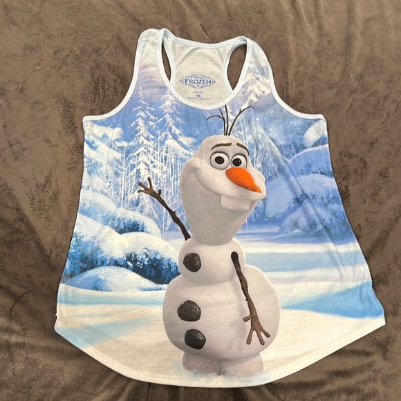 Disney | Tops | Disney Frozen Olaf Tank Top | Poshmark